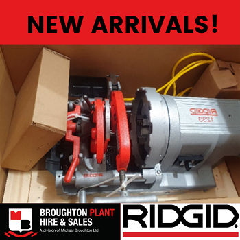 🚨 PRODUCT SPOTLIGHT! 🚨 RIDGID 1233 ½”-3” BSPT THREADING MACHINE - UNBOXED