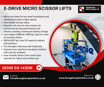 NEW TO OUR HIRE FLEET: INTRODUCING THE GENIE® GS ‘’MICRO’’ RANGE OF ...