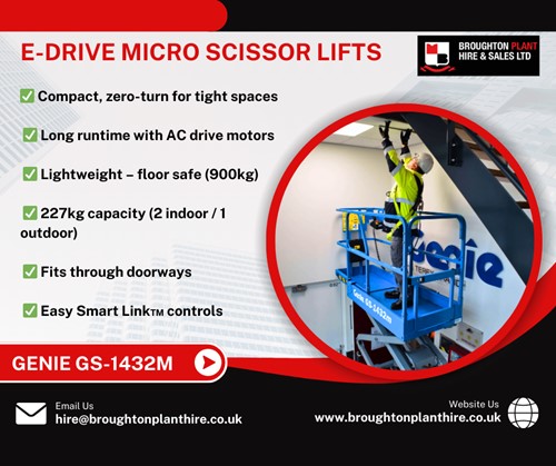 🚀 Product Spotlight: Genie GS-1432m Micro Scissor Lift 🚀